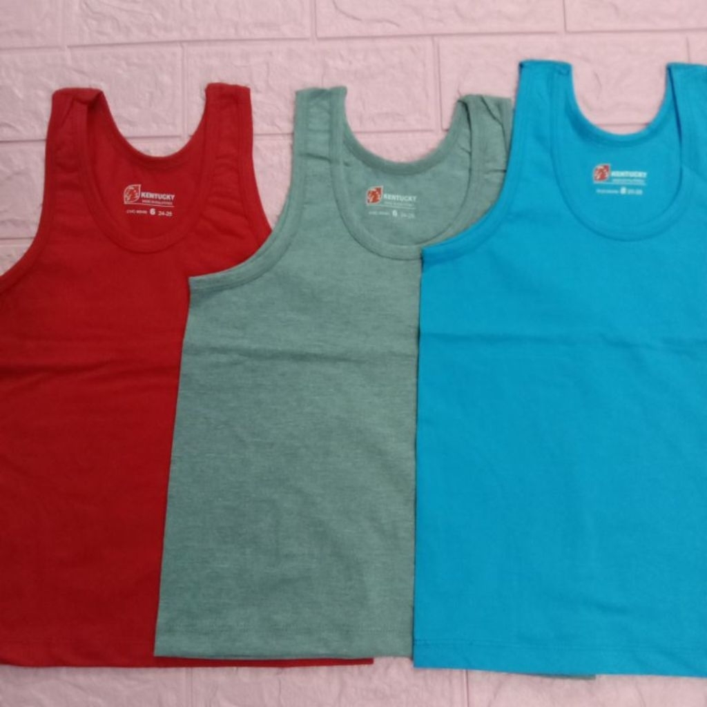 Sando colored kids to adult 6pcs | Shopee Philippines