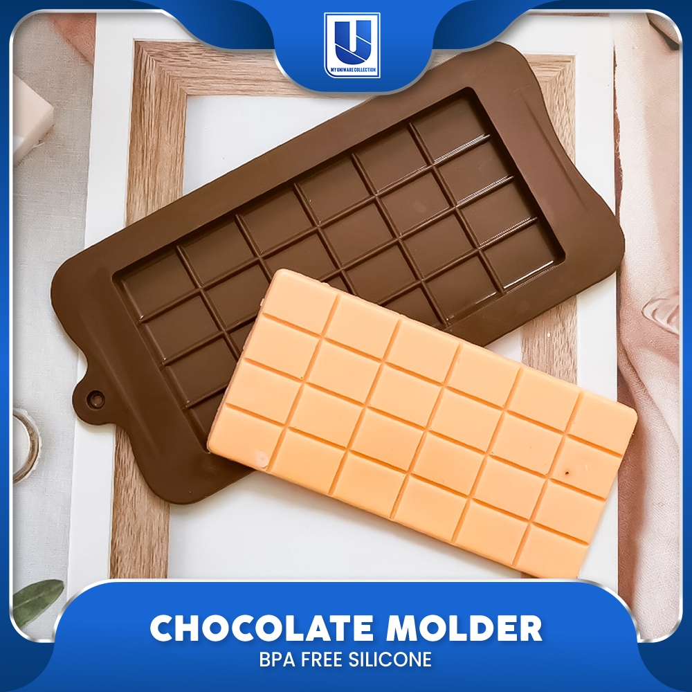 Non-Stick Silicone Chocolate Mold 24-Grid Bar Molder for Pastry ...