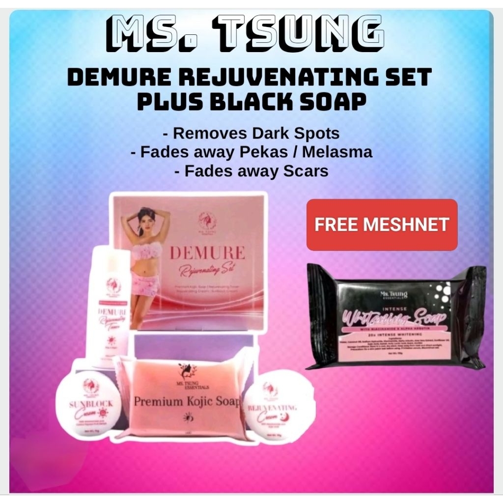 MS. TSUNG DEMURE REJUVENATING SET PLUS WHITENING BLACK SOAP ( FREE ...