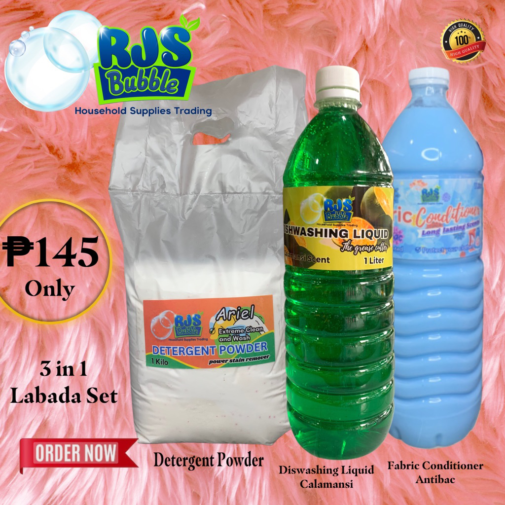 3 in 1 LABADA SET ( Detergent Powder, Diswashing Liquid calamans ...