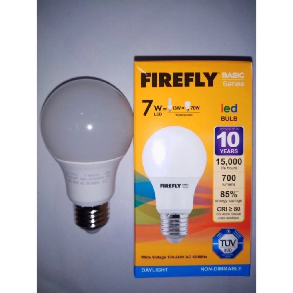 7 WATTS DAYLIGHT FIREFLY LED Light Bulb Non-Dimmable | Shopee Philippines