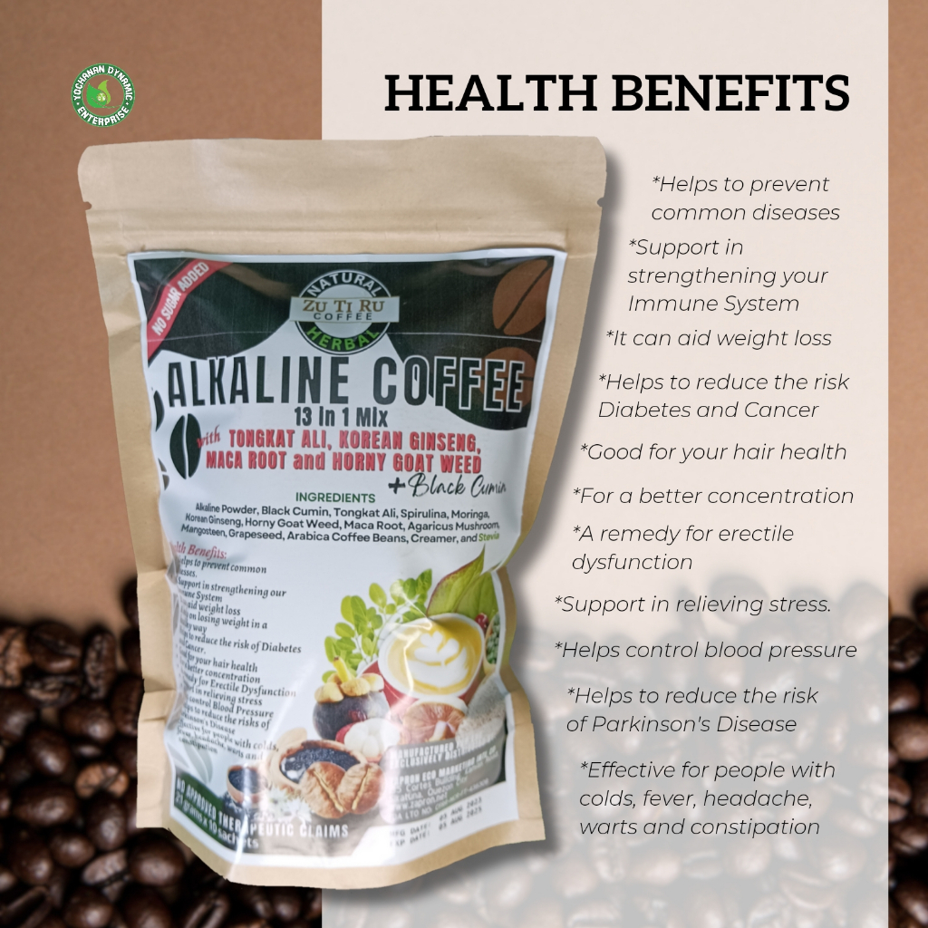 Alkaline Herbal Coffee - 13in1 Mix - Zu Ti Ru with Numerous Health ...