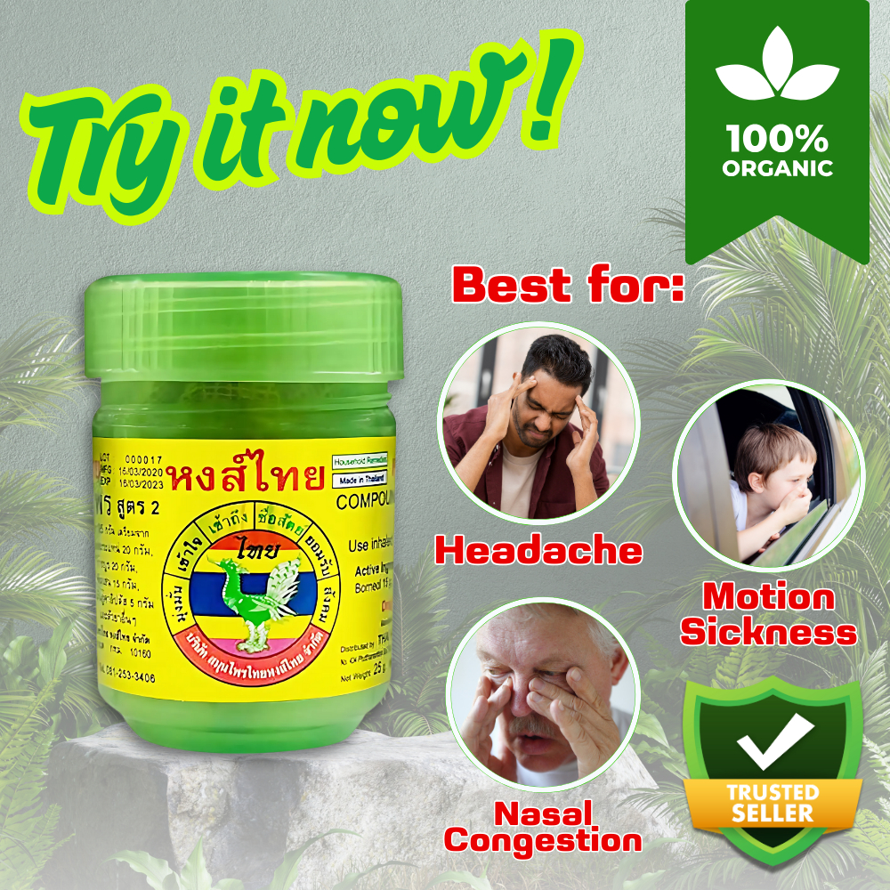 Hong Thai Brand Inhaler made from Thailand [100% Authenthic] Green ...