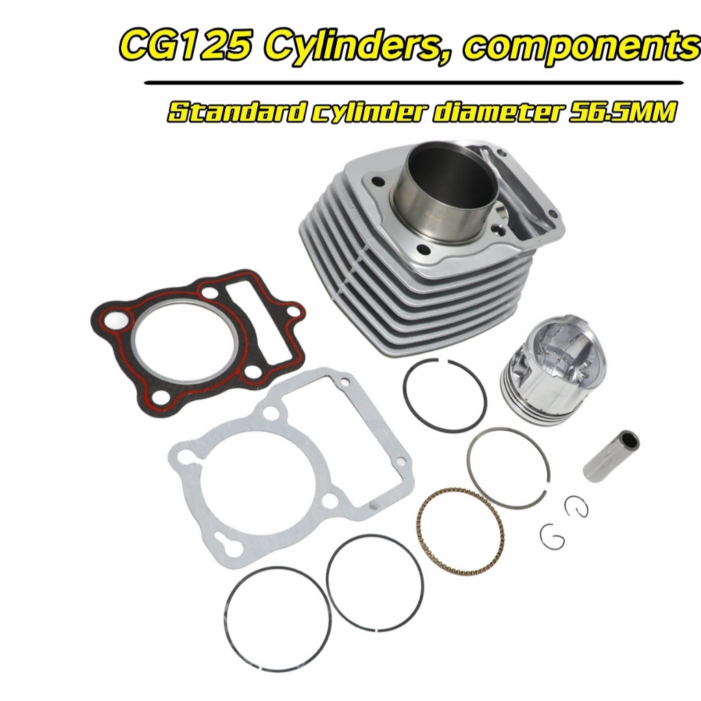 Motorcycle cylinder block, CG125 TMX125 56.5MM cylinder assembly ...