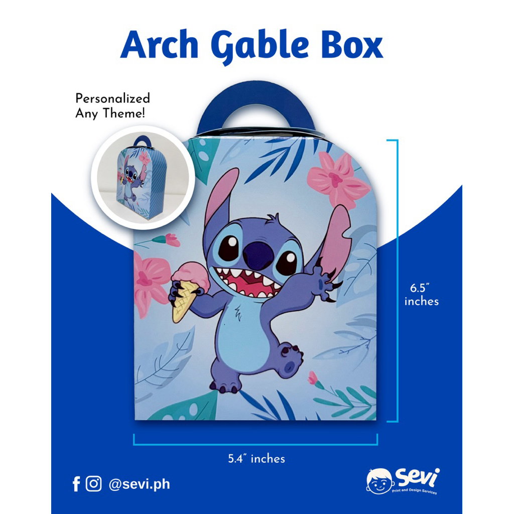 Personalized Arch Gable Box | Party Loot Bags | Shopee Philippines