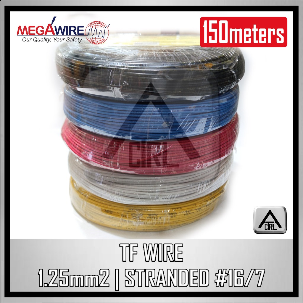 TF WIRE 1.25mm2 16/7 | STRANDED WIRE | 150 METERS | 3.2kgs | VAT INCLUDED PRICES | Shopee ...