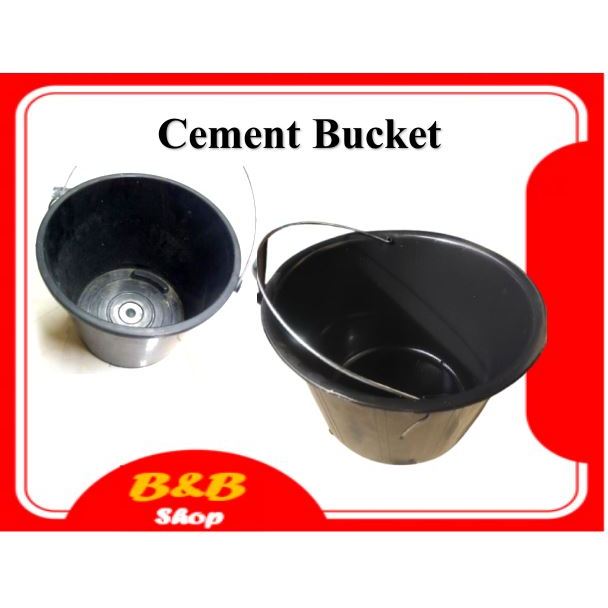 Cement Bucket W/Handle PVC Bucket Garden Pots For Plant Construction ...