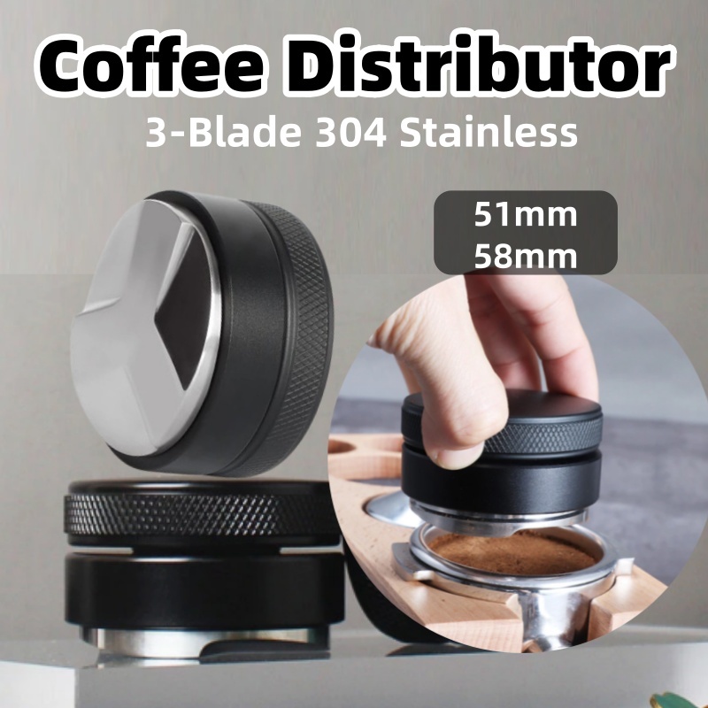 51/58mm ABS Espresso Coffee Distributor Leveler Tools Coffee Tamper ...