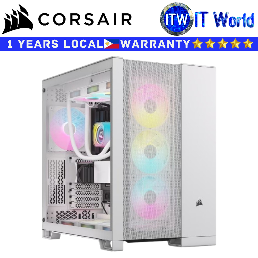 Corsair Computer PC Case 6500D Airflow Mid-Tower Dual Chamber Tempered ...