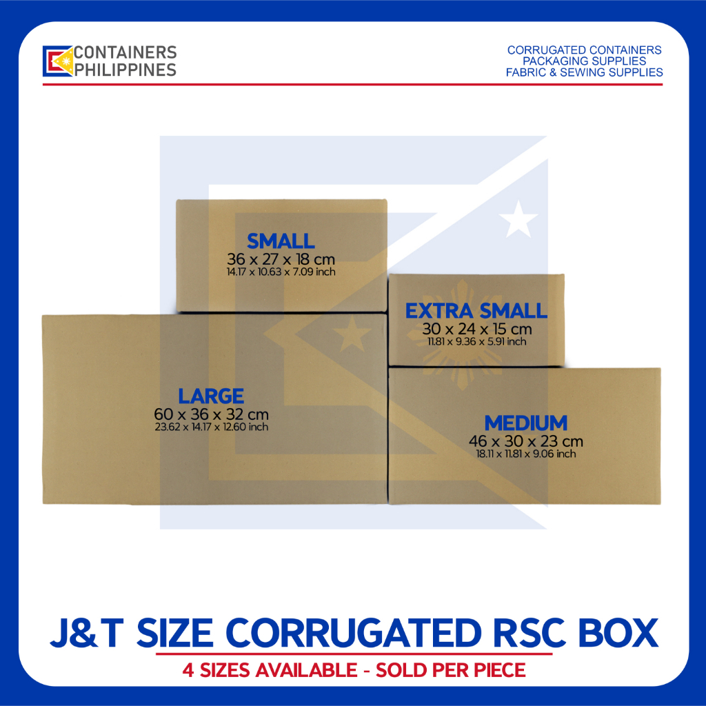CONTAINERS.PH (JT Size) Corrugated Box Corrugated Shipping and ...