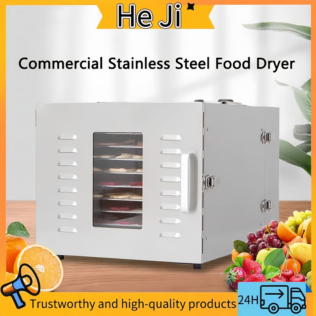 8-layer large-scale dried fruit machine air dryer stainless steel lemon ...