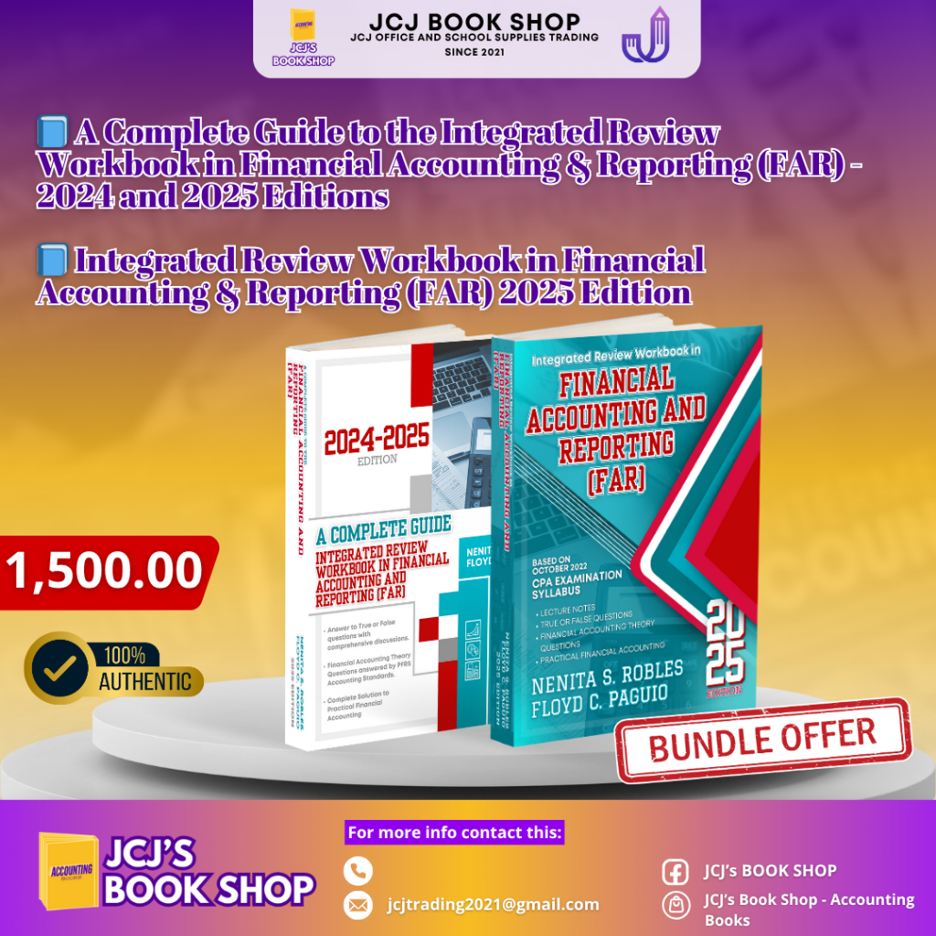 BUNDLE: A Complete Guide & Integrated Review Workbook in FAR 2025 Edition By Robles & Paguio ...