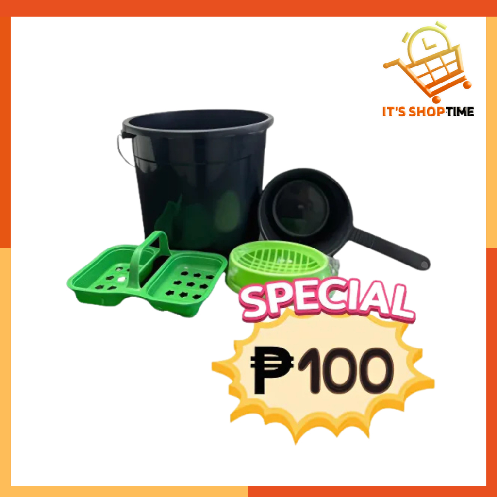 New Bundle 100 pesos Pail, Dipper and Soap case | Shopee Philippines