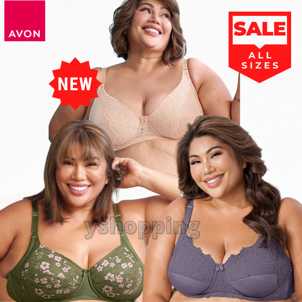 AVON Bra Plus Size Shape Maker Non-Wire & Underwire Bra 38B-42B Marion Nora Agatha Jolie ...