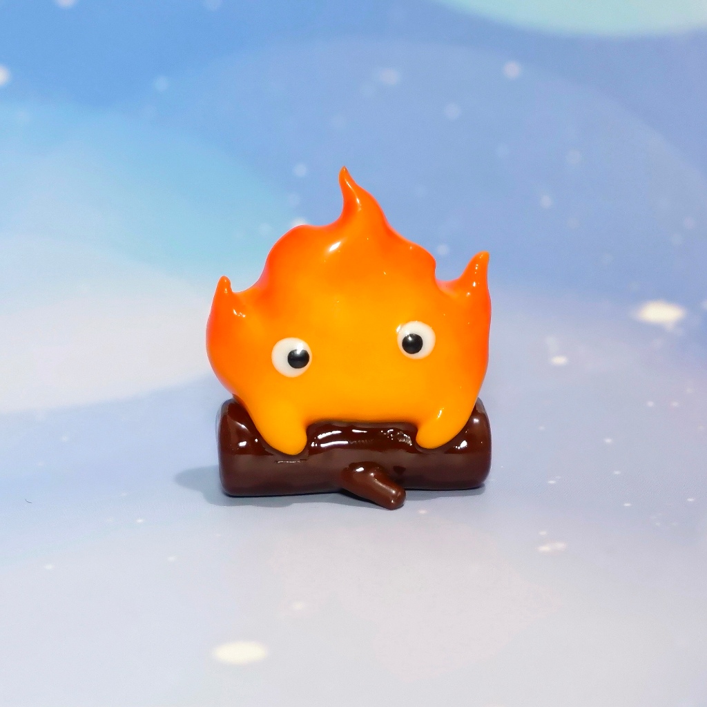 Studio Ghibli Howl's Moving Castle Calcifer Handmade Polymer Clay ...