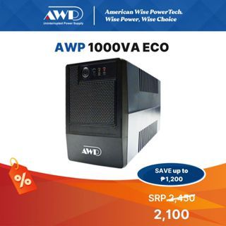 AWP Aide ECO 600W-1000VA UPS with AVR Uninterruptible Power Supply (4 ...