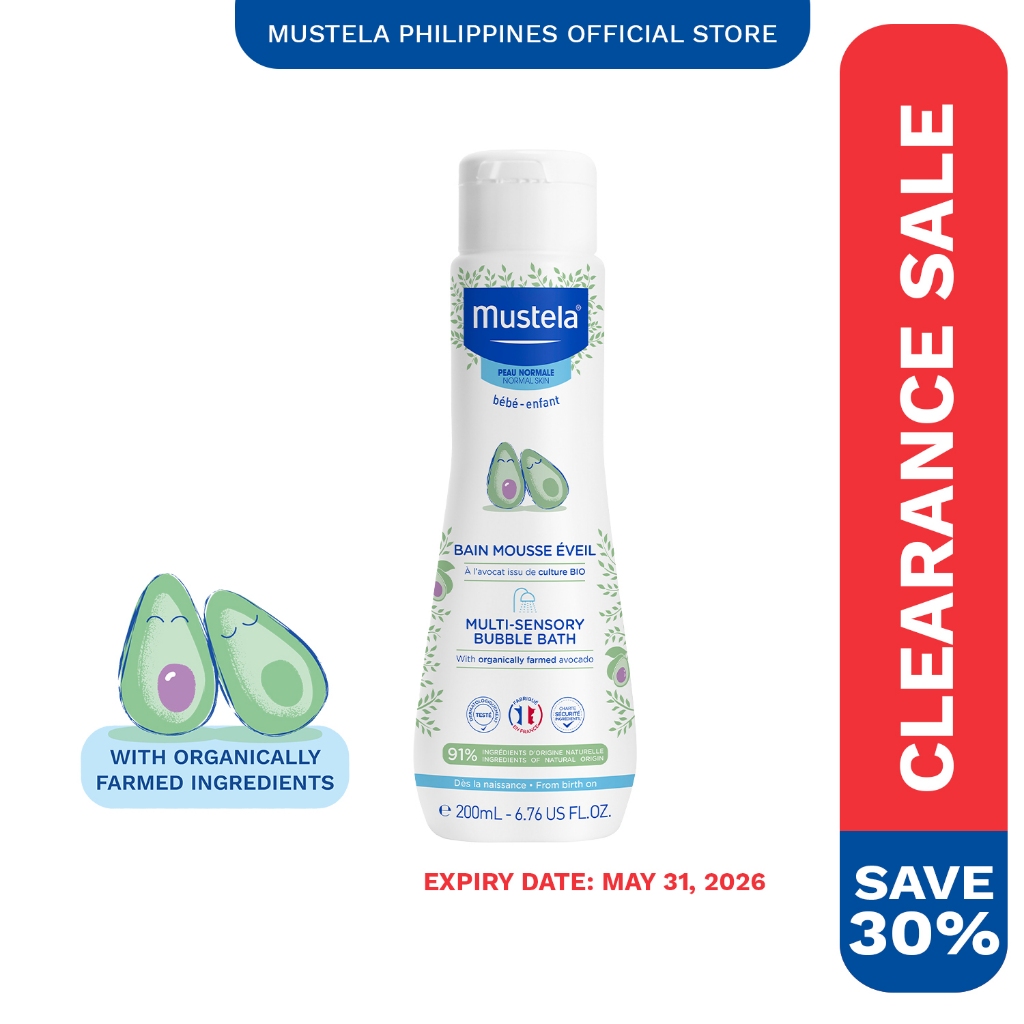Mustela CLEARANCE Multi Sensory Bubble Bath 200ml (Expiry Date: May 31 ...