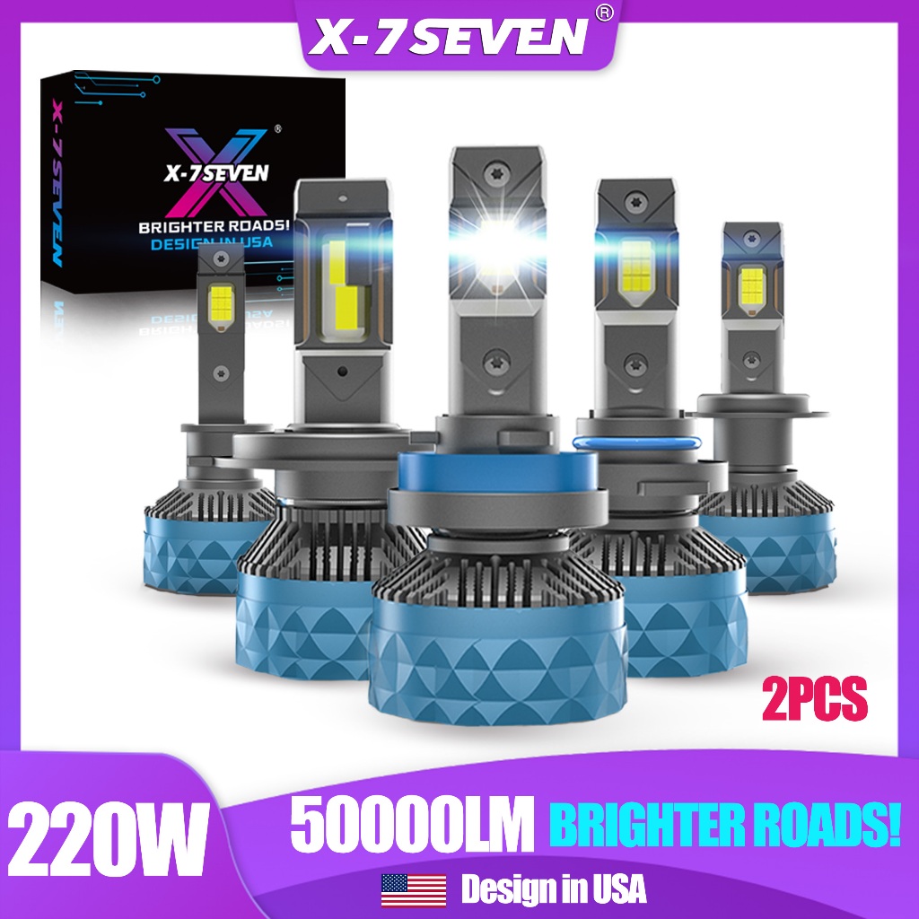 X-7SEVEN USA 220W 50000LM Direct-sale LED Headlight Bulb For Car Super ...
