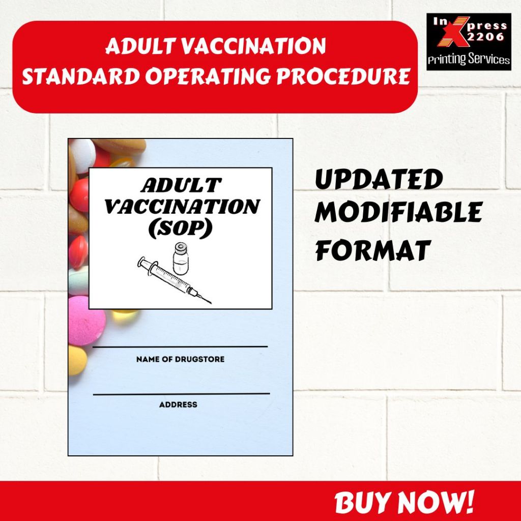 ADULT VACCINATION (SOP) FOR PHARMACY CLINIC | Shopee Philippines