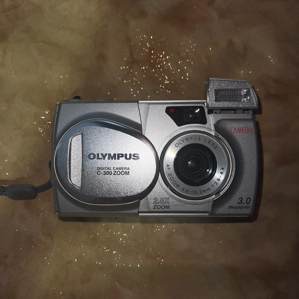 Olympus Camedia C-300 Zoom Digital Camera Digicam Tested Popup Flash ...
