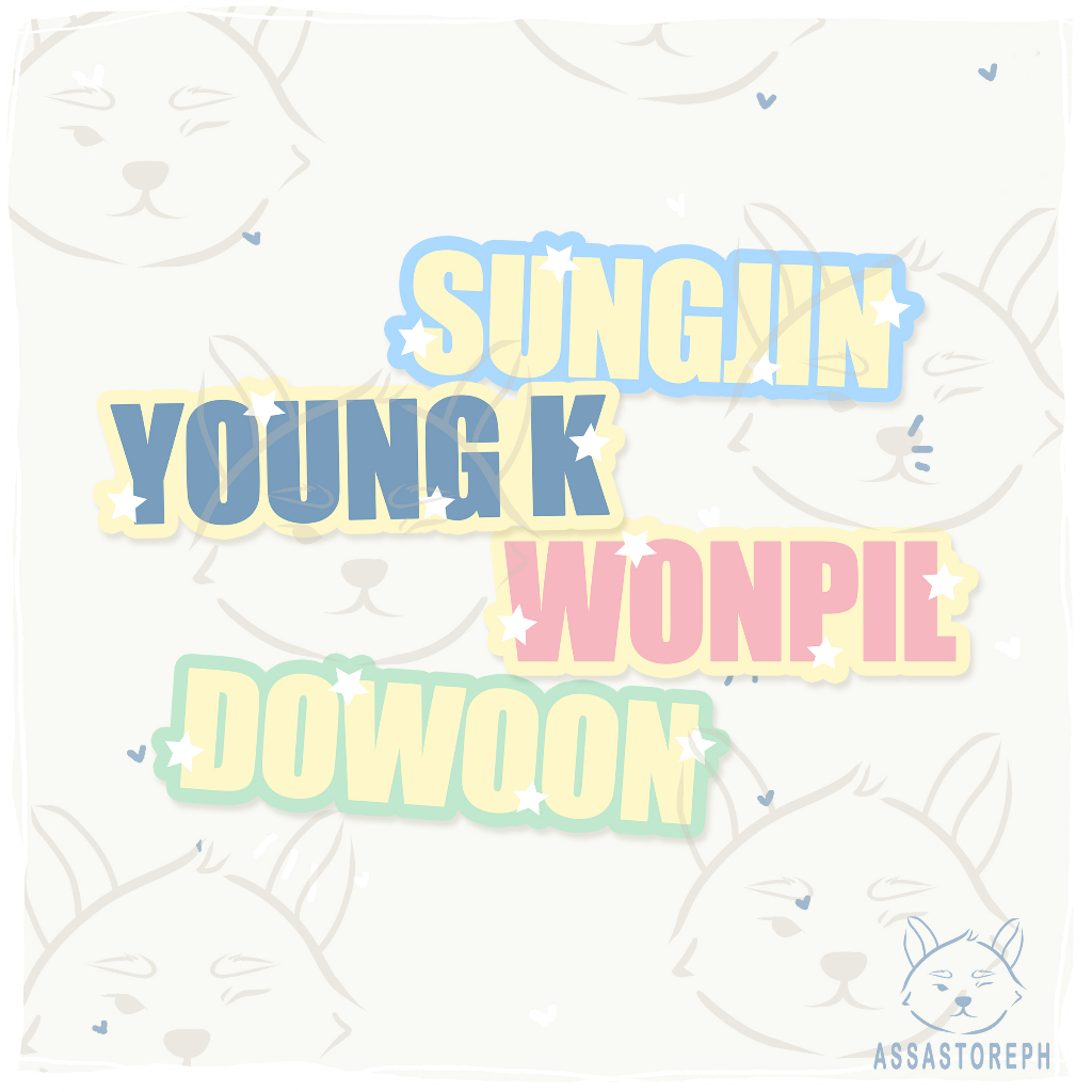 DAY6 Names Cute Sticker Kpop | Assastoreph | Shopee Philippines