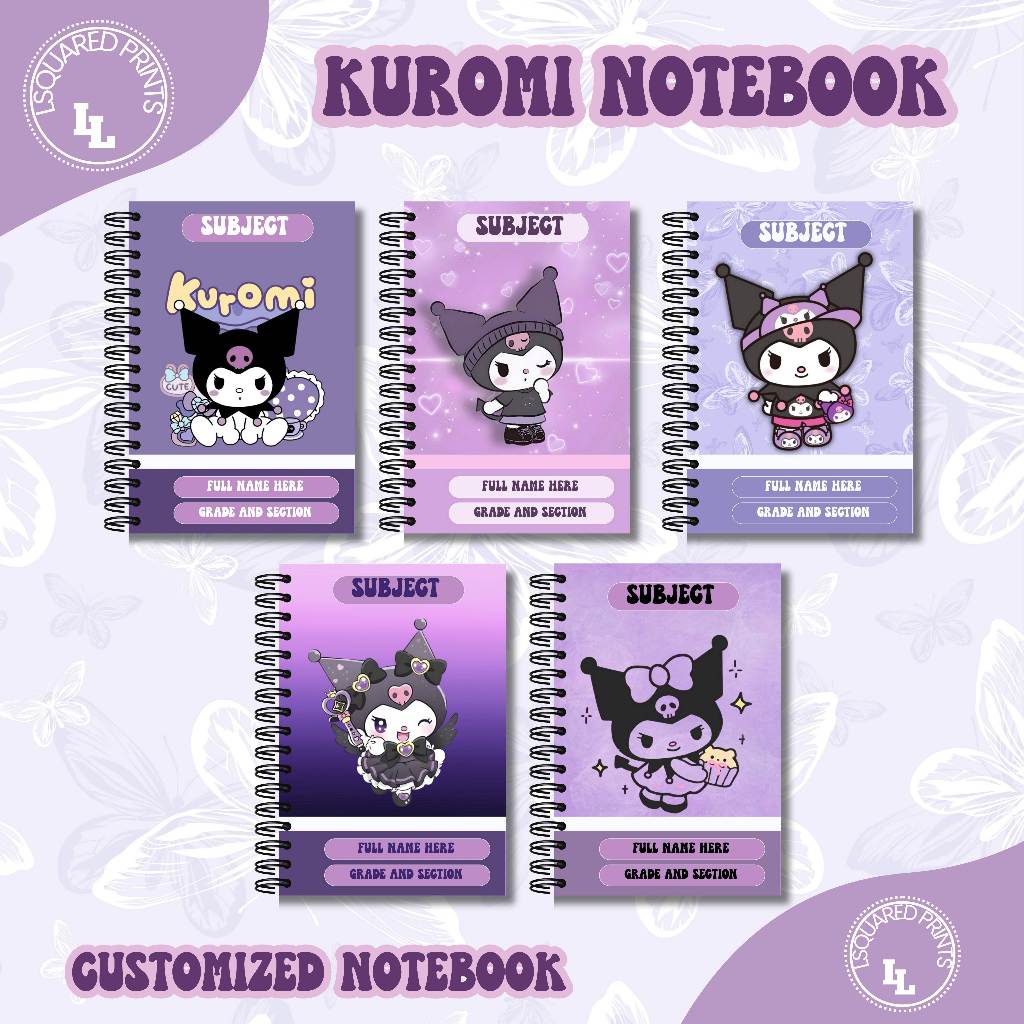 SANRIO KUROMI AND MY MELODY NOTEBOOK BUNDLE | Shopee Philippines