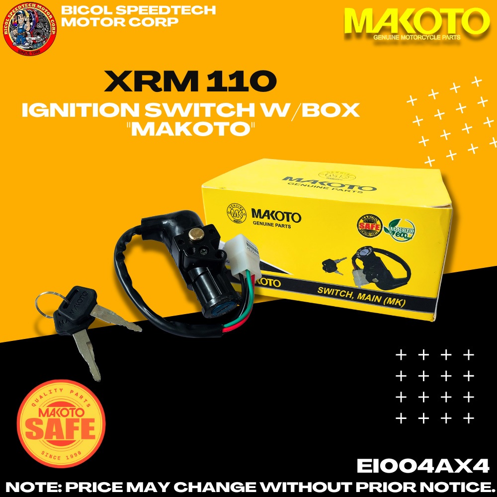 XRM 110 IGNITION SWITCH W/BOX "MAKOTO" (EI004AX4) | Shopee Philippines