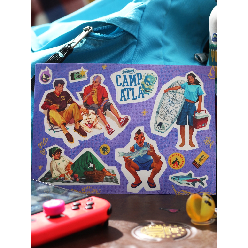 CAMP ATLA STICKER SHEET (Aang The Last Airbender-inspired) by Dorm ...