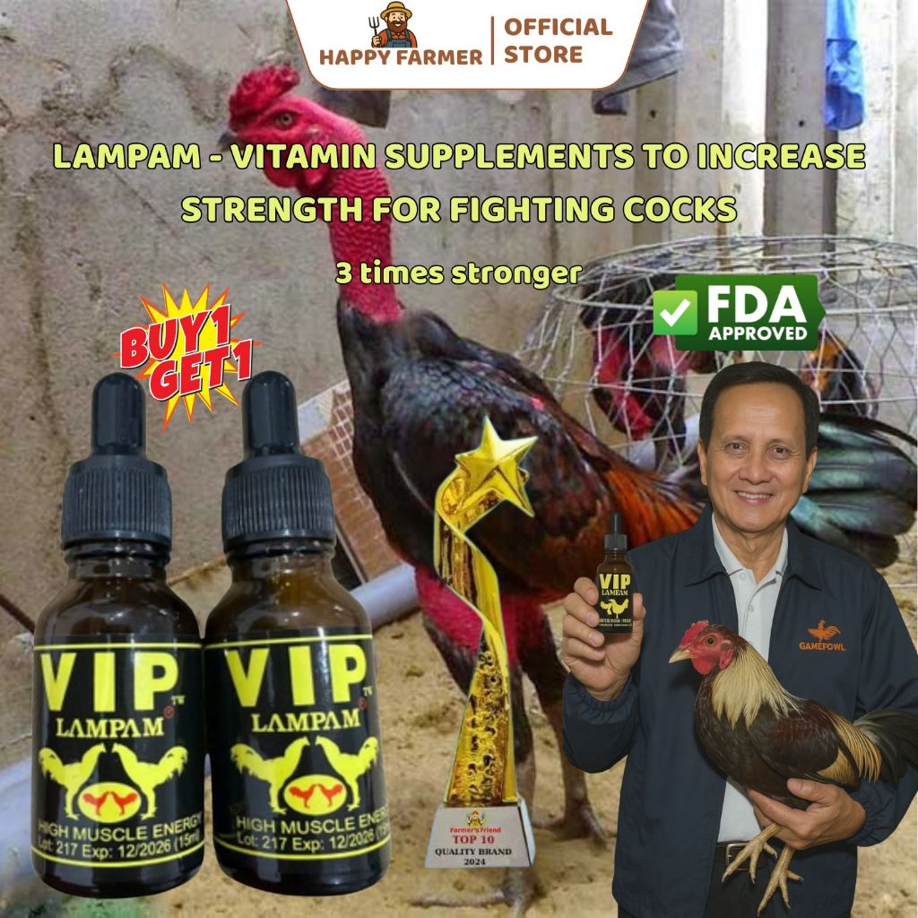 GAMECOCKS NUTRITION Energy Supplement – LAMPAM Liquid Drops with ...