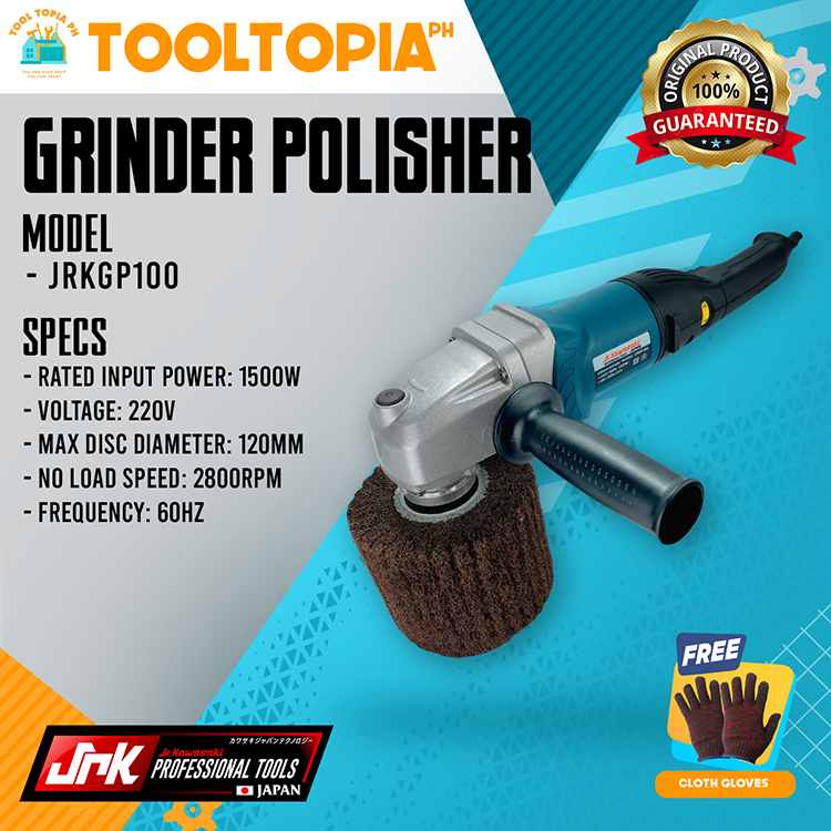 JR KAWASAKI JAPAN GRINDER POLISHER JRKGP100 | HEAVY DUTY | HIGH QUALITY ...