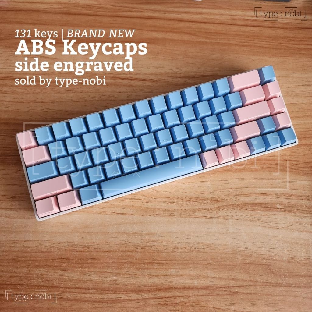 [ Type Nobi ] ABS Mechanical Keyboard Keycaps with Side Engraved ...
