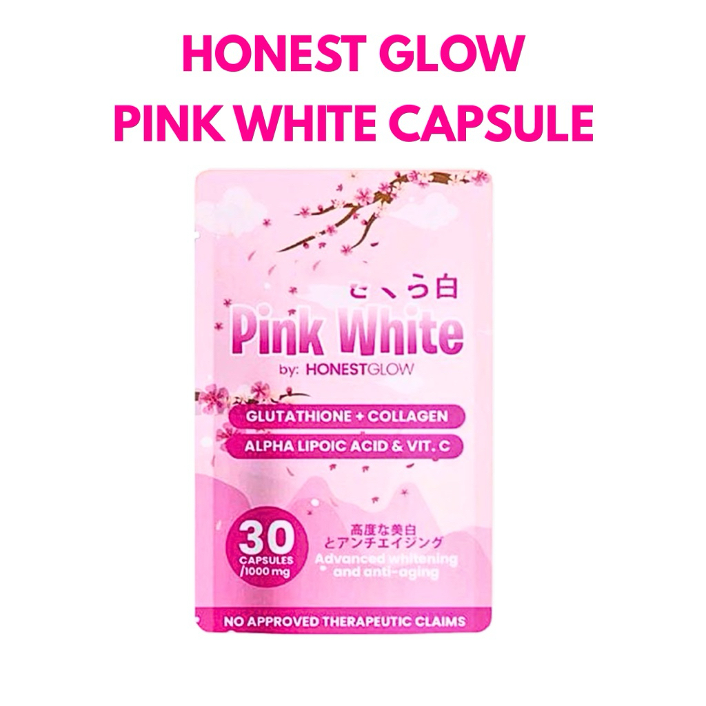 Pink White Glutathione- 30 pcs for Whitening and Rejuvenating Skin ...