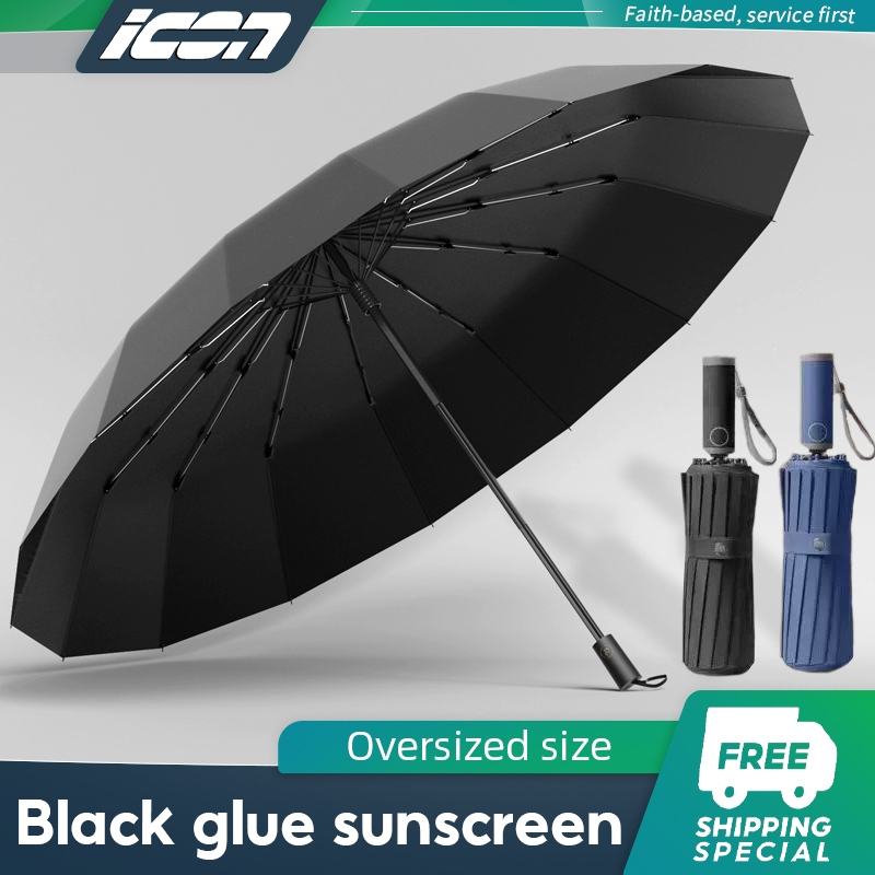 ICON 16 Bone Umbrella Windproof and UV resistant parasol Outdoor travel ...