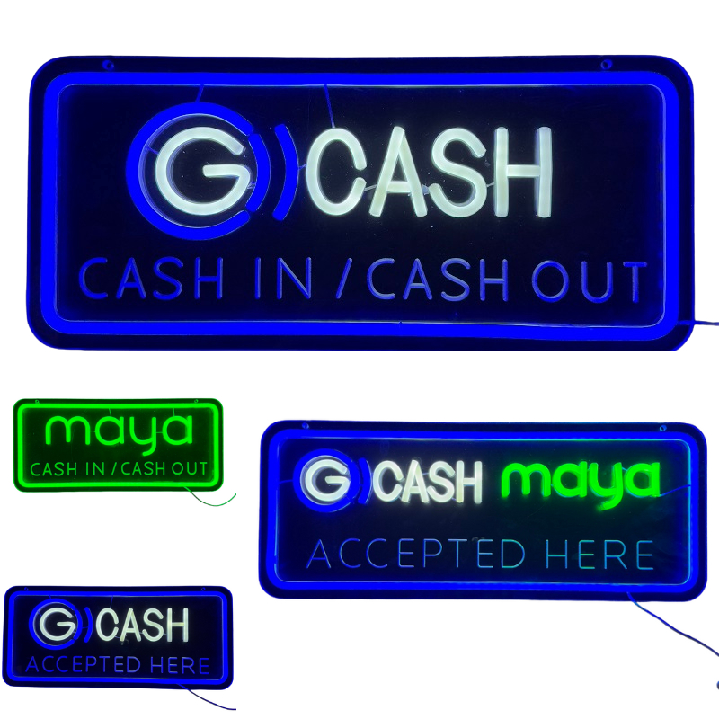 gcash maya signage Dimmable gcash signage neon lights customized ...
