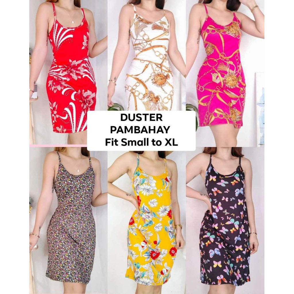 MURAYTA DUSTER DRESS PAMBAHAY RANDOM / ASSORTED PRINTS; FREESIZE AND ...