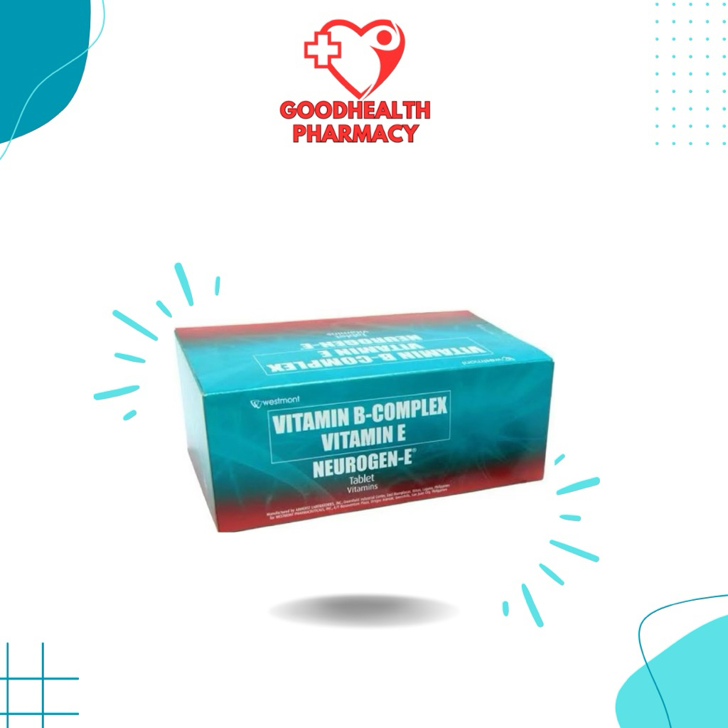 NEUROGEN - E VITAMIN E & B COMPLEX MULTIVITAMINS (4pcs) | Shopee ...