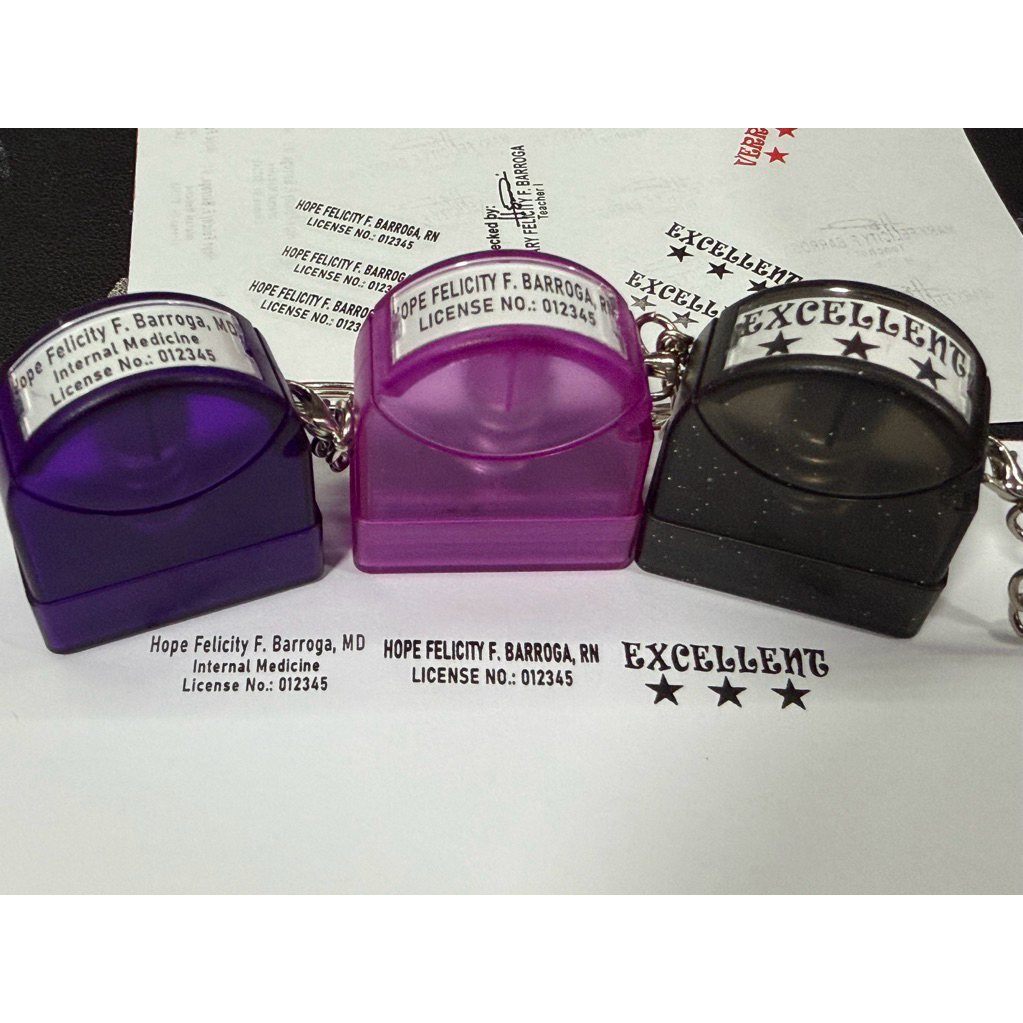 DIGI 10X28MM PERSONALIZED SELF INKING STAMP FREE NAME COD COD | Shopee ...