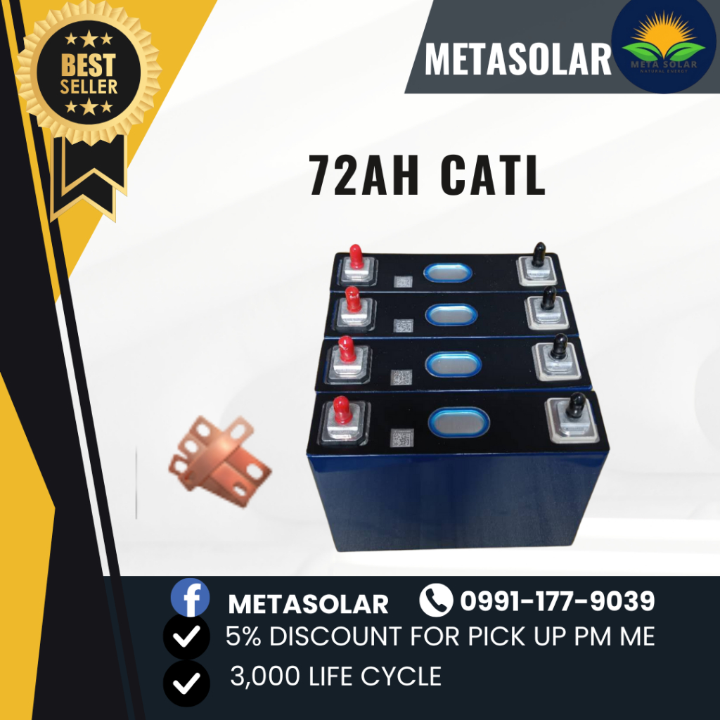 BRANDNEW CATL 72Ah LiFePO4 Cell – High Performance 3.2V Lithium Battery ...