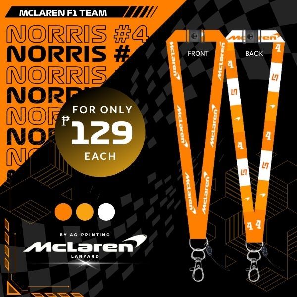 McLaren Lando Norris Formula One F1 Lanyard Inspired Sling with Safety ...