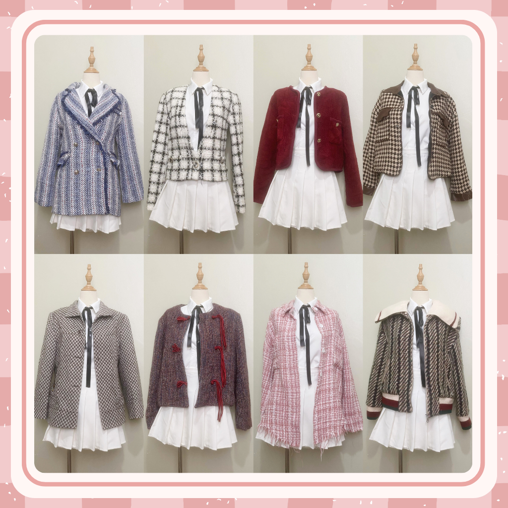 TRENDY TWEED BLAZER • HIGH QUALITY KOREAN TWEED COATS AND BLAZERS ...
