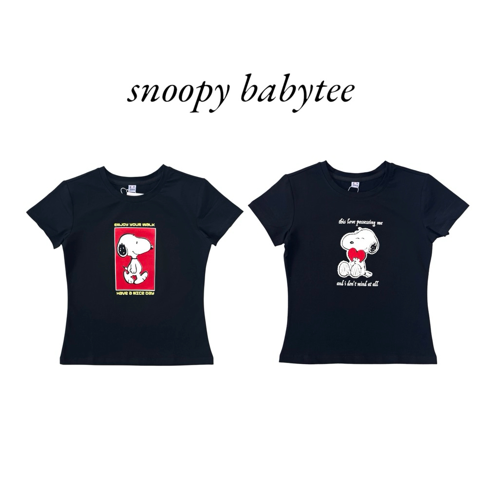 GIRL ALMIGHTY BABYTEE FIT SNOOPY COLLECTION | Shopee Philippines