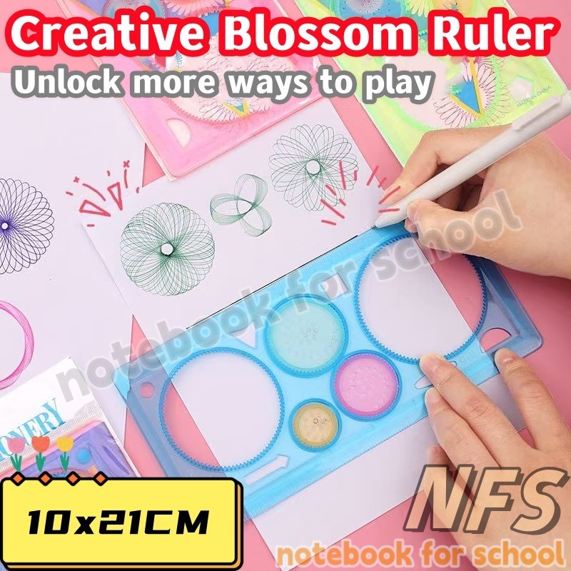 NFS Creative Blossom Ruler Painting Template Drawing Rulers Drafting ...