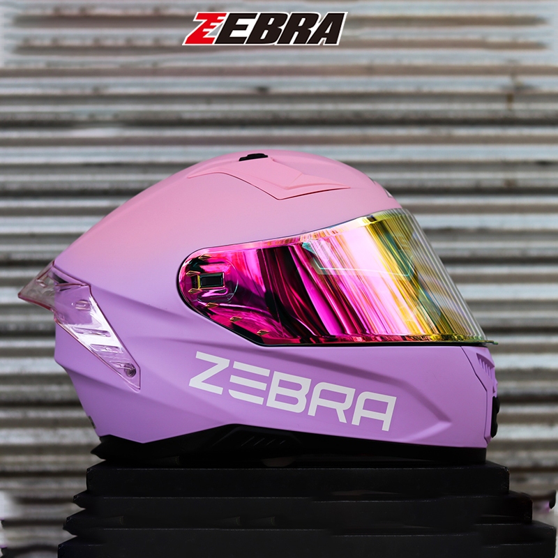 Zebra PARADIGM Two Tone Dual Visor Full Face Helmet For Motorcycle ...
