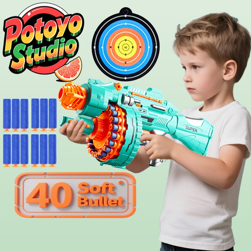 Blaze Storm Toy soft bullet gun toy Monster Machine Gun Electric toy ...