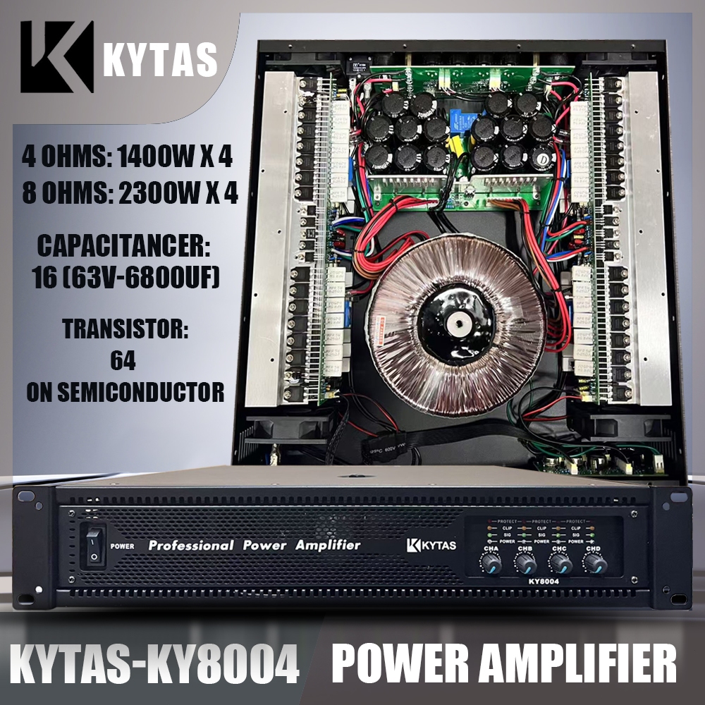 KYTAS 2/4 channel high power professional amplifier 1200W/1400W high ...