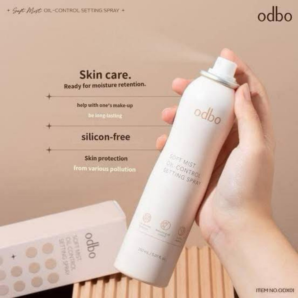 Odbo Thailand Soft Mist Oil Control Setting Spray (150ml) | Shopee ...
