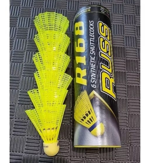 Russ Nylon badminton Yellow shuttlecock or Echelon shuttlecock | Shopee ...