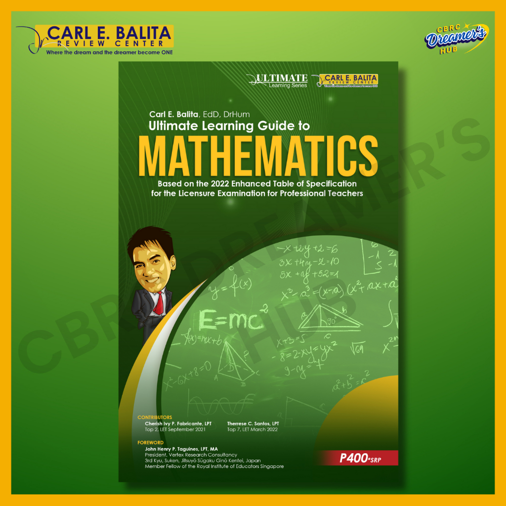 CBRC ULG FOR MATHEMATICS MATH Majorship LET Reviewer Latest | Shopee ...