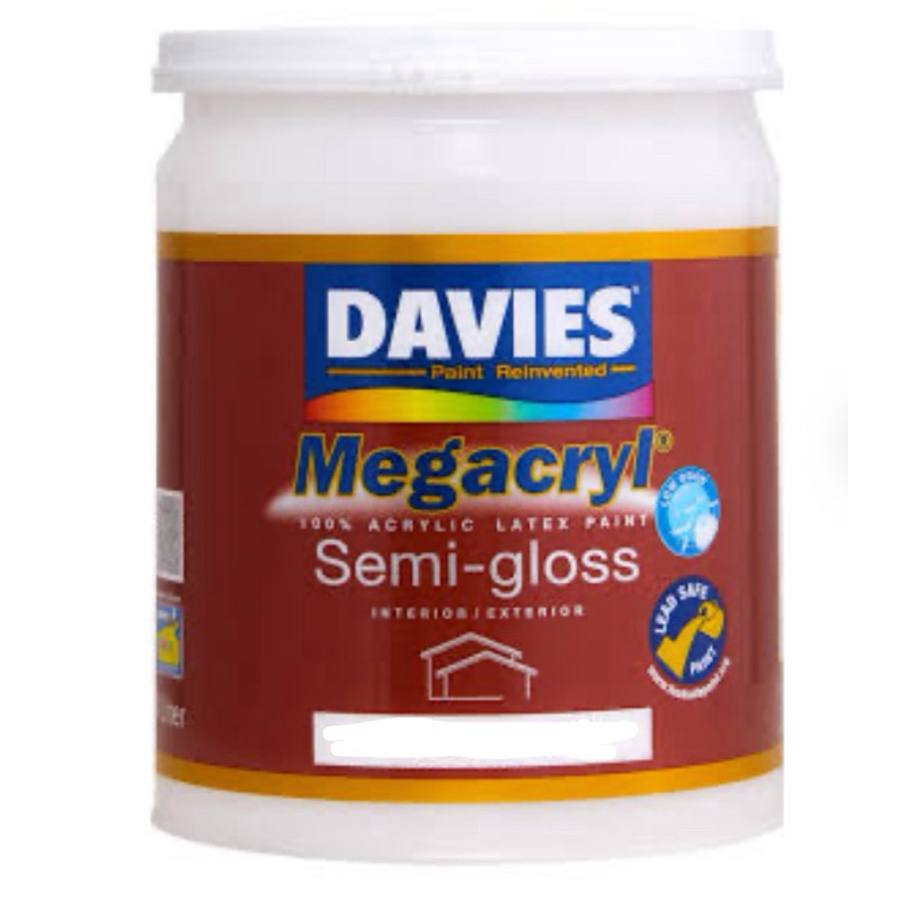 Davies Megacryl 1 Liter - Semi Gloss Latex Paints | Shopee Philippines