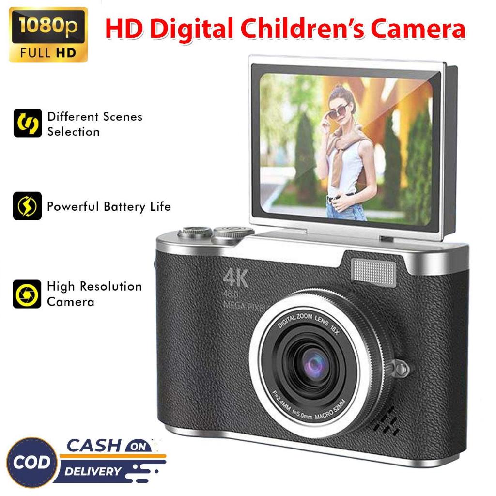 LK-007 Kids Digital Camera HD 1080P Video 48MP Camera Selfie Camera ...